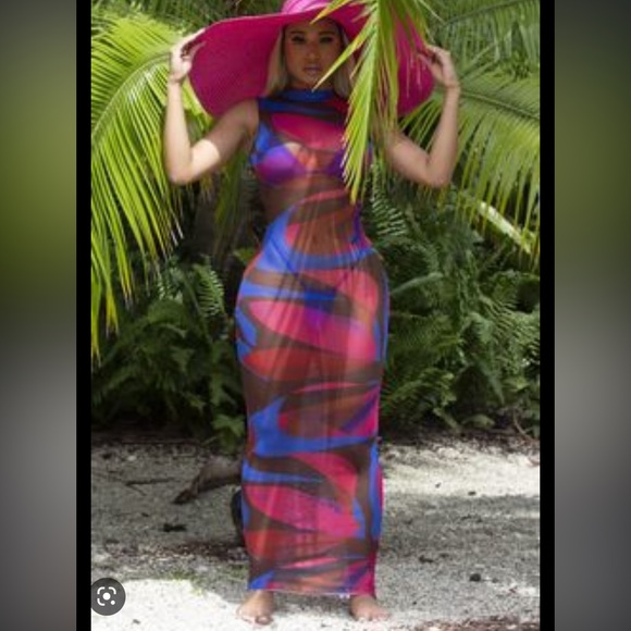 Swim | Adonis Sheer Cover Up Multi 1 | Poshmark